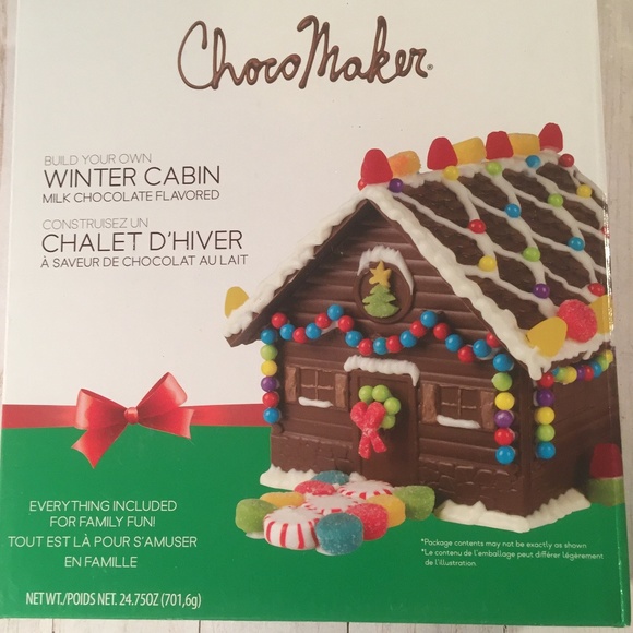 Choco Maker | Holiday | Nwt Winter Cabin Chocolate Gingerbread House ...